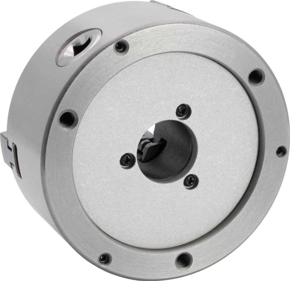 5" 3-JAW SELF-CENTERING CHUCK W. 1-1/2”-8 Semi-finished Adapter & Extra ...