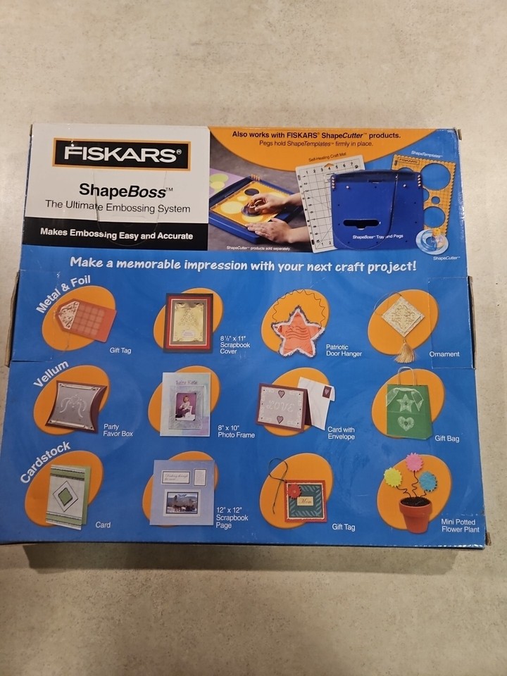 FISKARS ShapeBoss The Ultimate Embossing System - #5600 - NEW | eBay