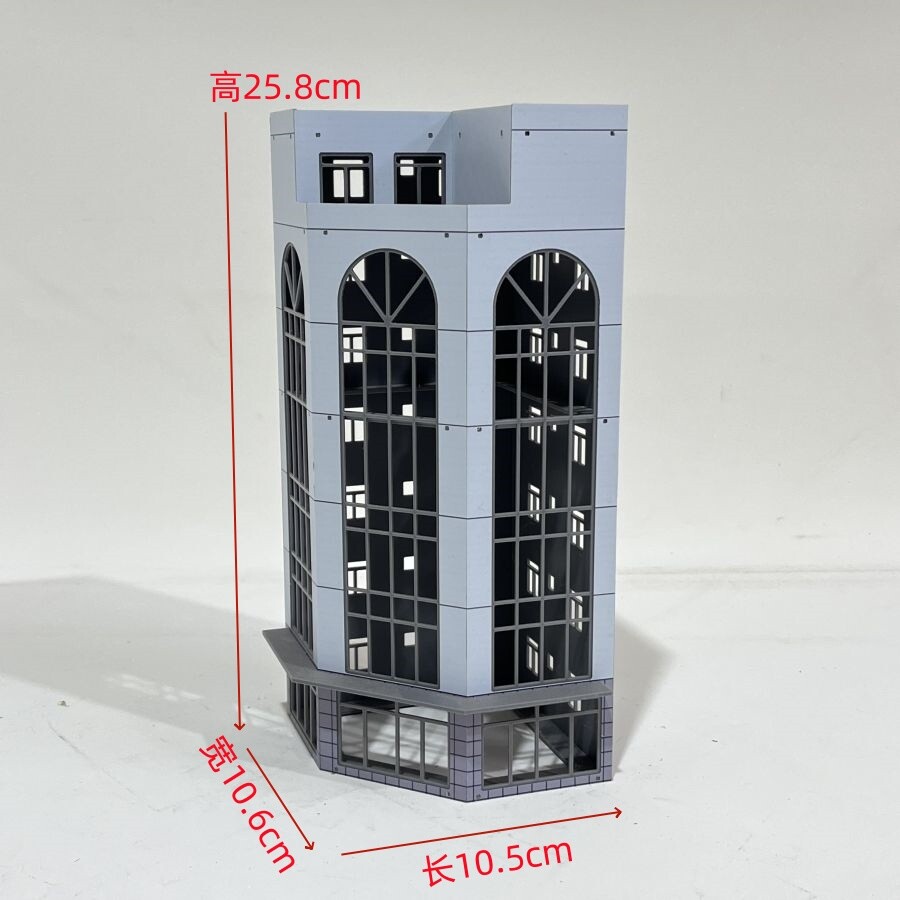 HO Scale Diorama Outland Building Model City Building Scene ...