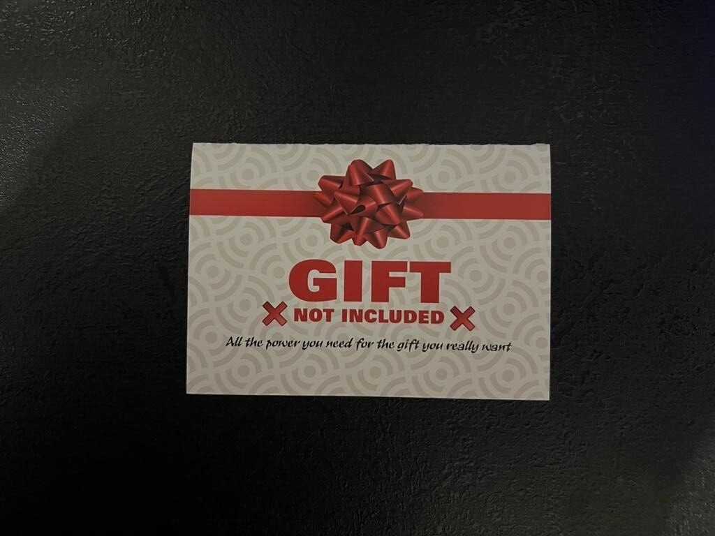 Gifts Not Included | Stocking Filler, Secret Santa, Christmas, Novelty ...