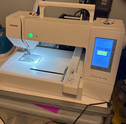 Janome Memory Craft 400E MC400E Embroidery Machine Pre-Owned ...
