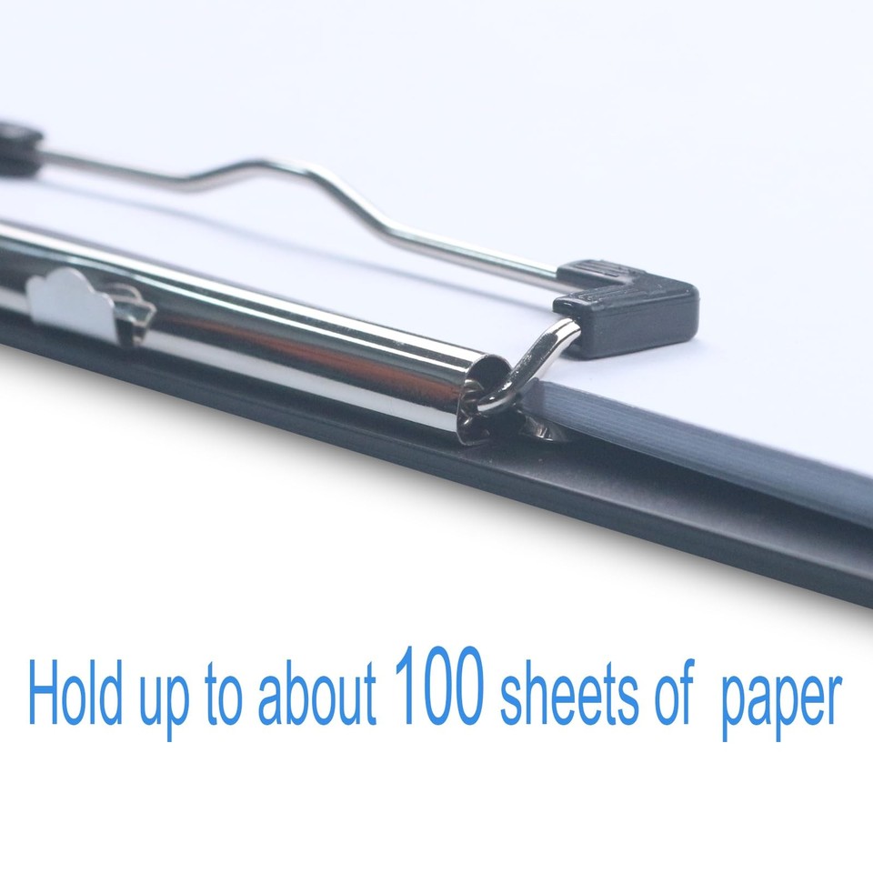 11x17 Clipboard Landscape with Ruler Extra Large Low Profile Clip Black ...