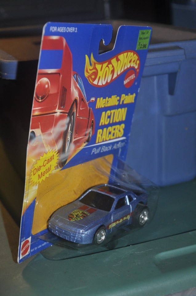 Hot Wheels 1987 Blue Porsche 944 Turbo Motorized Giants Action Racers ...