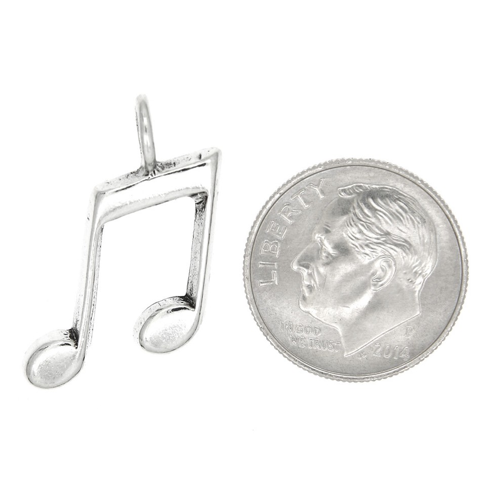 Sterling Silver 8th Notes Charm | eBay
