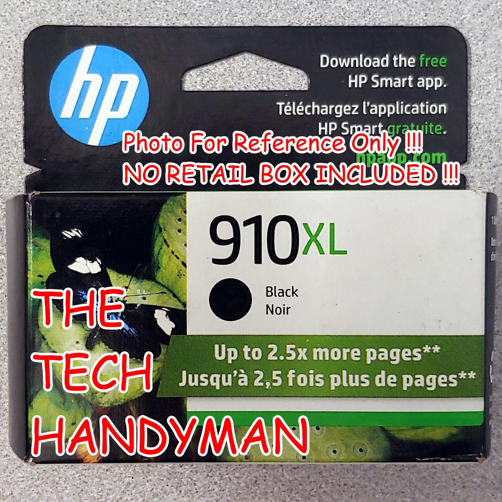 HP GENUINE 910XL BLACK INK (NO RETAIL BOX) OFFICEJET PRO 8025 8025e ...