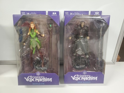 6" VAX'ILDAN + KEYLETH Action Figures Lot Critical Role Vox Machina ...