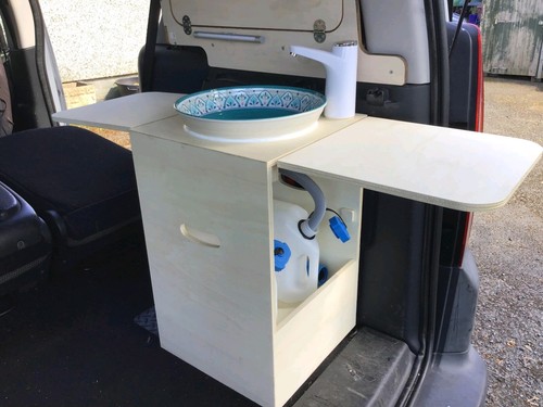 Micro Camper Car Portable Camping Outdoor Kitchen With Sink Unit Boot ...