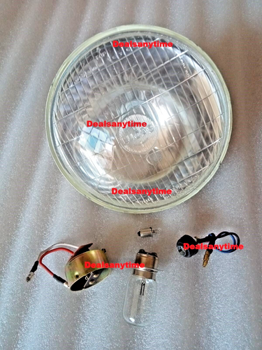 FITS Lucas 700 Headlight 7"INCH 12V Conversion Lamp H4 Halogen Bulb 3 ...