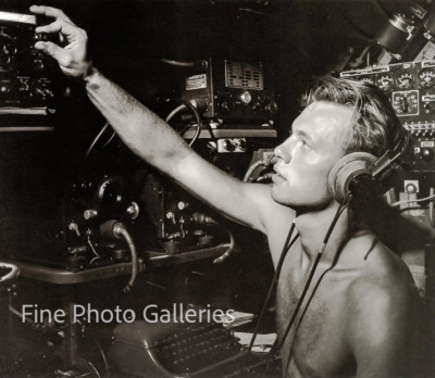 1944 U.S. NAVY Aviation Radio Operator On PBY Flying Air Boat WWII ...