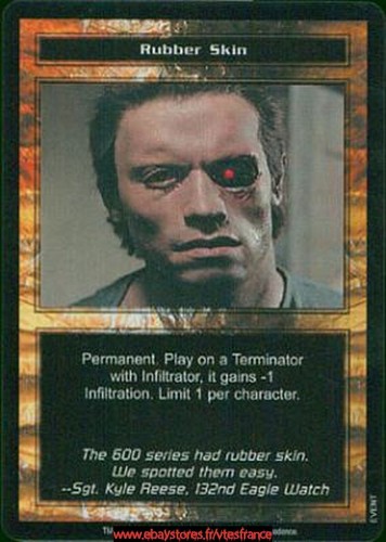 Rubber Skin RARE Base Set Terminator TCG | eBay