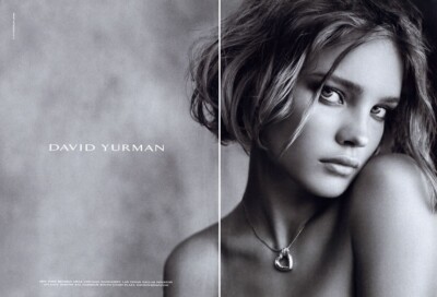 2008 David Yurman Peter Lindbergh Natalia Vodianova 2-page MAGAZINE AD ...