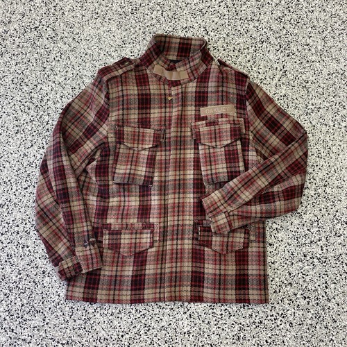 Vintage Oakley Men’s Tactical Field Gear Jacket Sz L Plaid Red Wool M65 ...