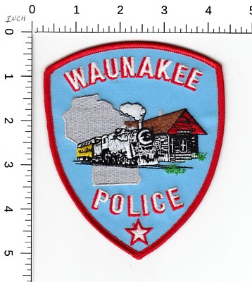 WAUNAKEE ( TRAIN SCENE ) WISCONSIN POLICE SHOULDER PATCH WI | eBay