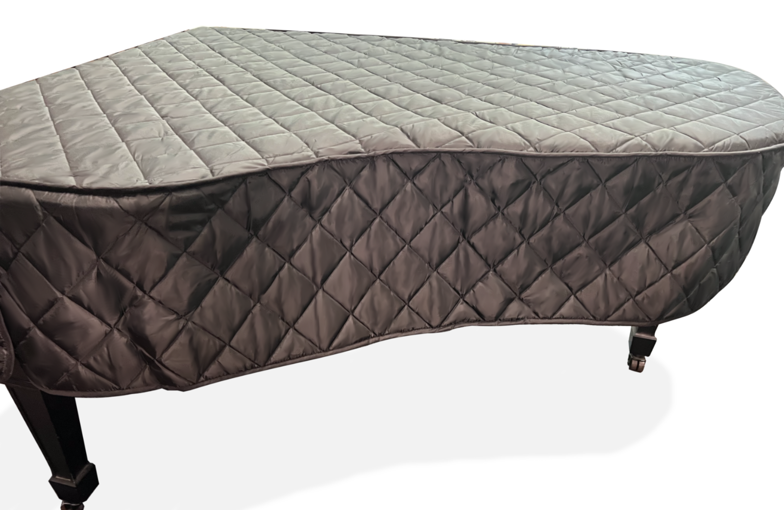 Black Standard Quilted Grand Piano Cover - For Baby Grand Pianos 6'5 ...
