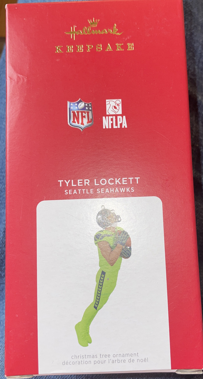 NEW Hallmark 2021 Tyler Lockett Seattle Seahawks NFL Keepsake Ornament ...