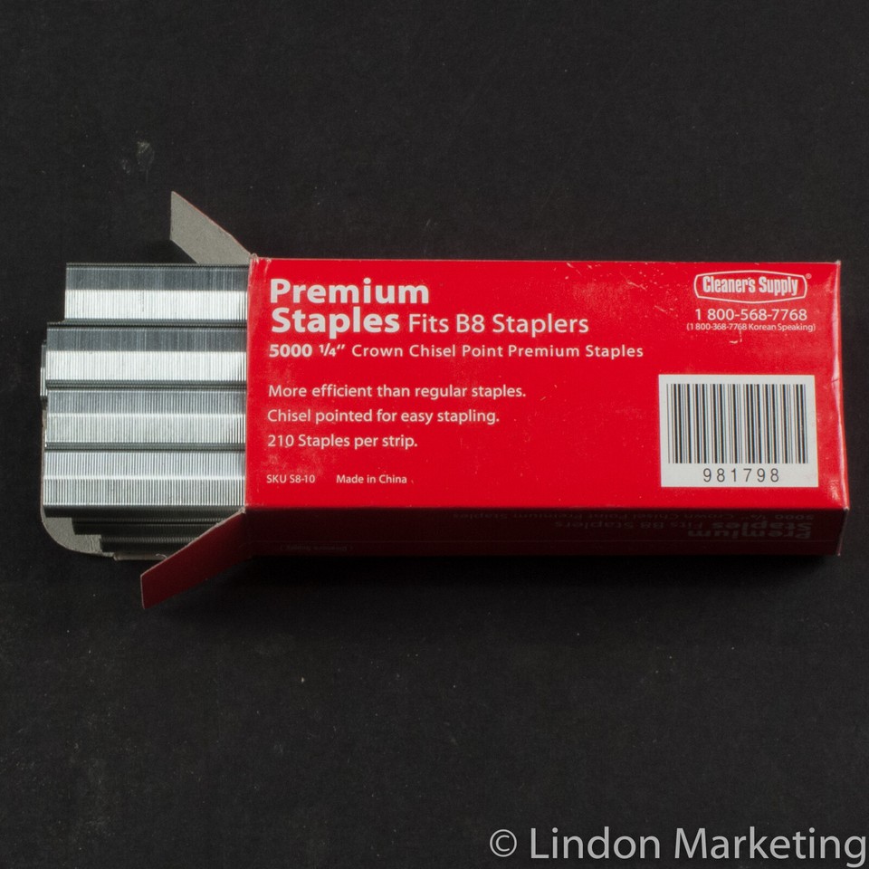 B8 Premium Staples 5000 Count Box, 8 boxes (40000 staples), NIB | eBay