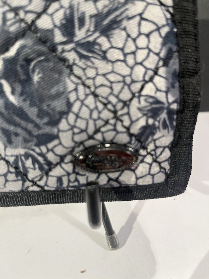 Donna Sharp wallet quilted Blue Flowers 8 X5 | eBay