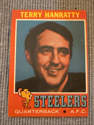 1971 Topps RC Terry Hanratty #30 Steelers See Pictures For Condition ...
