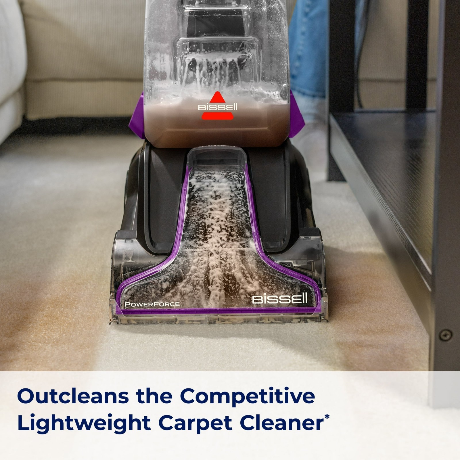 BISSELL PowerForce PowerBrush Upright Deep Cleaner, Compact ...