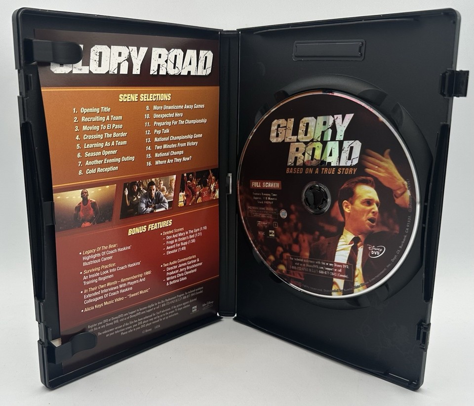 Glory Road DVD Full Screen Edition Josh Lucas Derek Luke Jon Voight ...