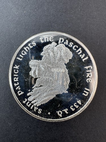 Franklin Mint 1973 St Patrick Pascal Medal 999 Fine Silver Bullion Coin ...