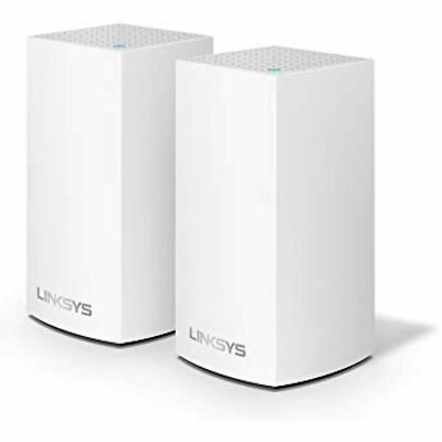Linksys Velop WHW01 AC2600 Dual-Band Whole Home WiFi 2 Pack Mesh System ...