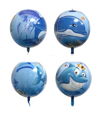 22'' 4D sealife under sea world sea animal foil balloon party decor AU ...