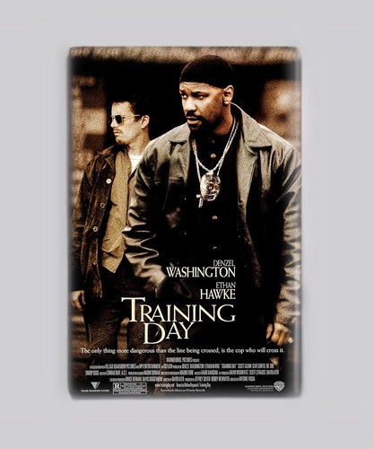 TRAINING DAY (2001) - 2" x 3" MOVIE POSTER MAGNET denzel washington ...