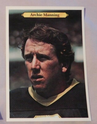 Archie Manning New Orleans Saints 1980 Topps Jumbo 5x7 Football Card #3 ...