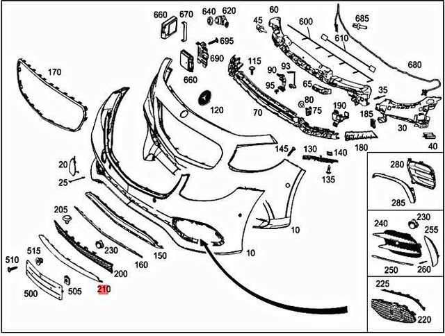 Genuine Mercedes-Benz Lower Molding 2138857000 OEM for sale online | eBay