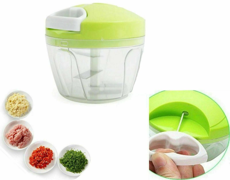 Pull Cord Food Processor Chopper Hand Held Pulling Vegi Slicer Kitchen ...