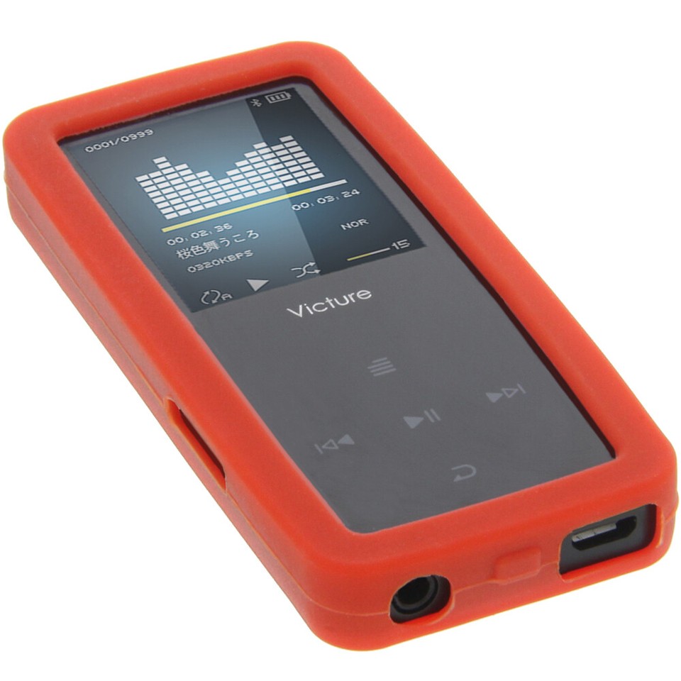Sac pour Victure M6X MP3 Player Étui en Silicone Silicon Rouge | eBay