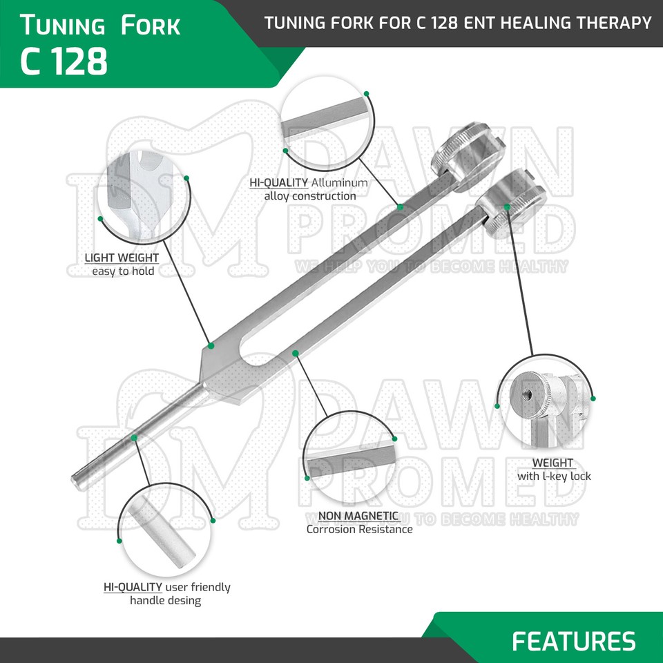 Tuning Fork Set of 3 Healing Therapy Medical Surgical Diagnostic Inst ...