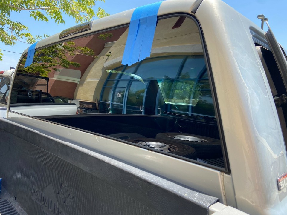 Fit 1998-2001 Dodge Ram 1500 Rear Window Back Glass Stationary Dark ...