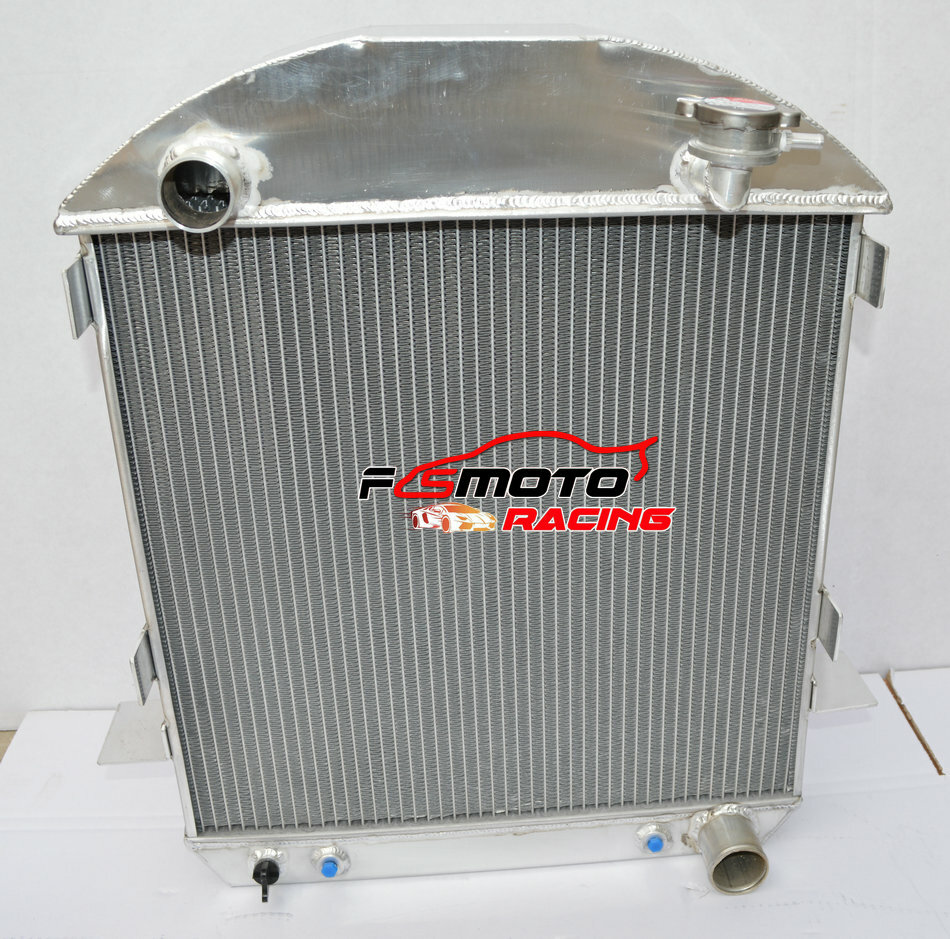 3 Row Aluminum Radiator For 1917-1927 Ford Model T-Bucket With Chevy V8 ...