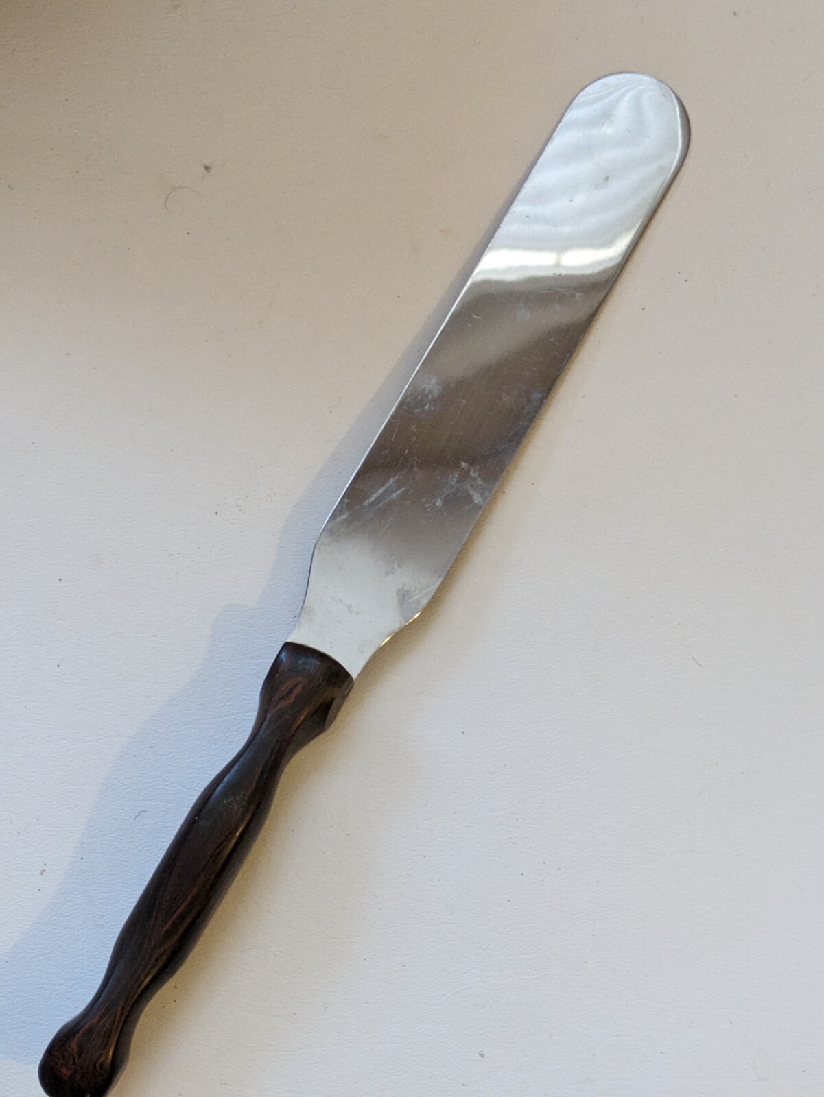 Cutco Spatula # 1028 Spreader Knife Cake Frosting Utensil Brown Swirl ...