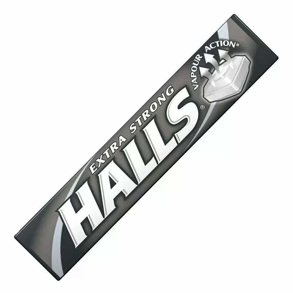 20 X Halls Extra Strong Original Menthol Flavour Vapour Action Sweets ...
