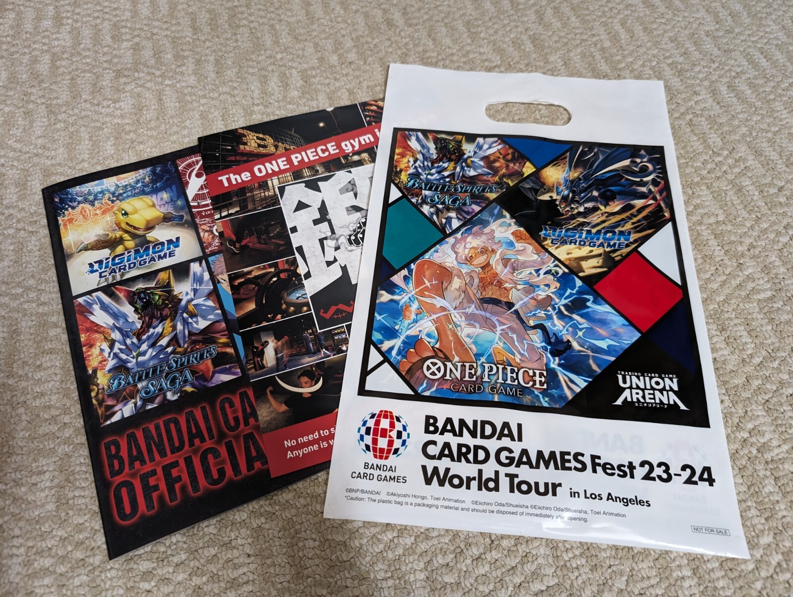 Bandai Card Gamesfest 2023-2024 World Tour Goodie Bag w/ Booklet Only ...
