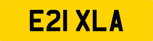 E21 XLA OLD CAR NUMBER PLATE FEES PAID ELLA KISS ! Ellha El Eli Ely Elz ...