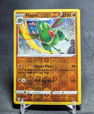 Flygon Rare Reverse Holo 2022 Brilliant Stars Pokemon TCG Card 076/172 ...