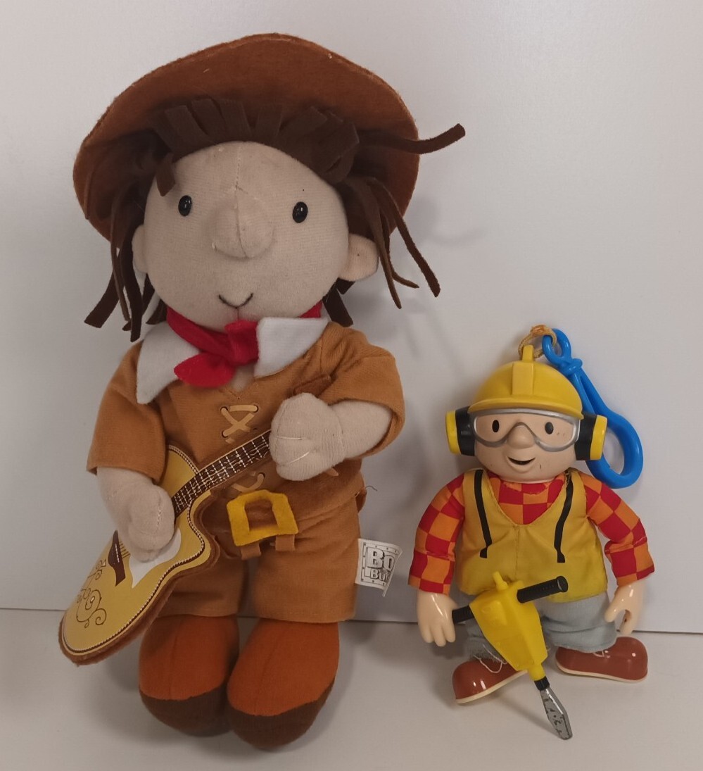 Bob the Builder Toys x2 Cowboy Guitar Bob Plush & Hanging Bob w ...