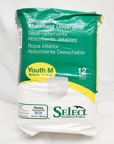 Tranquility Select Disposable Absorbant Underwear Youth Heavy ...