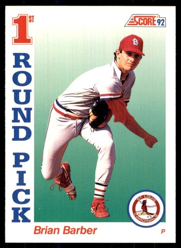 1992 Score Brian Barber RC St. Louis Cardinals #803 | eBay