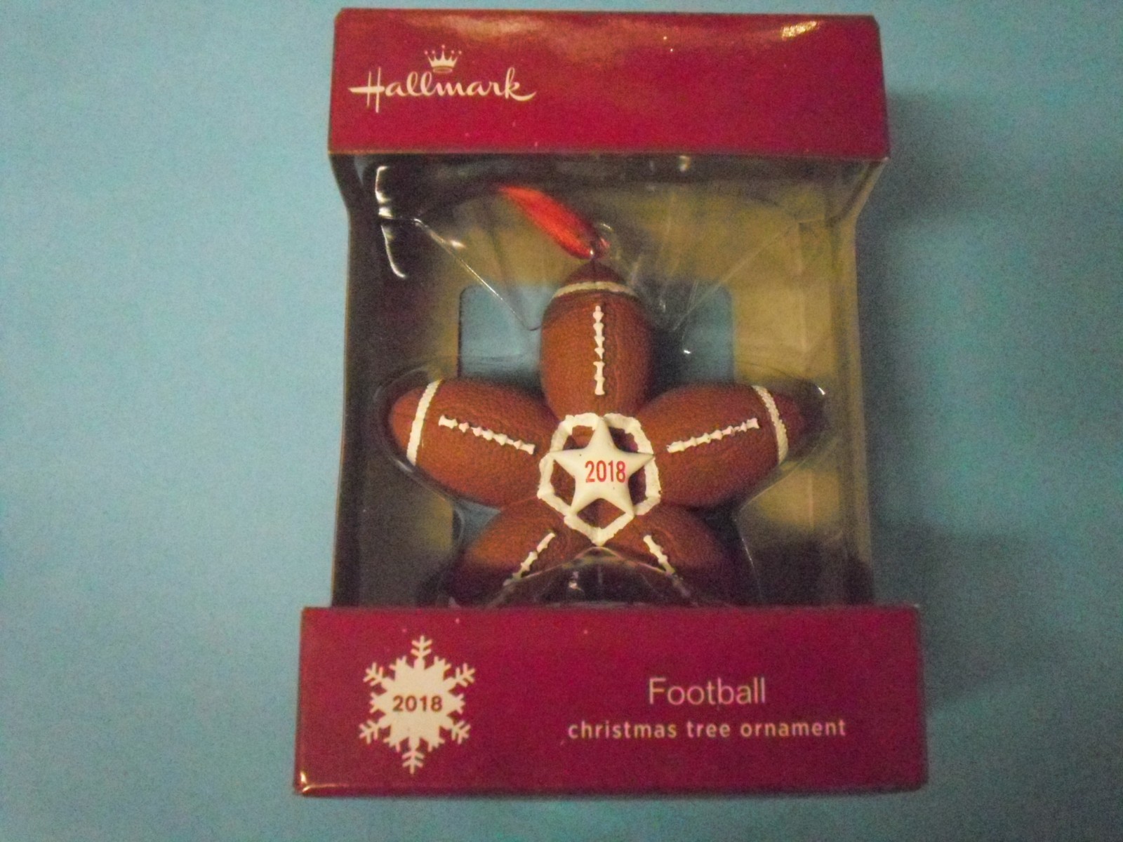 New ! Hallmark Football 2018 Christmas Tree Ornament | eBay