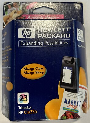 HP 23 Tri-Color Genuine Ink Cartridge C1823D - Expired NEW SEALED ...