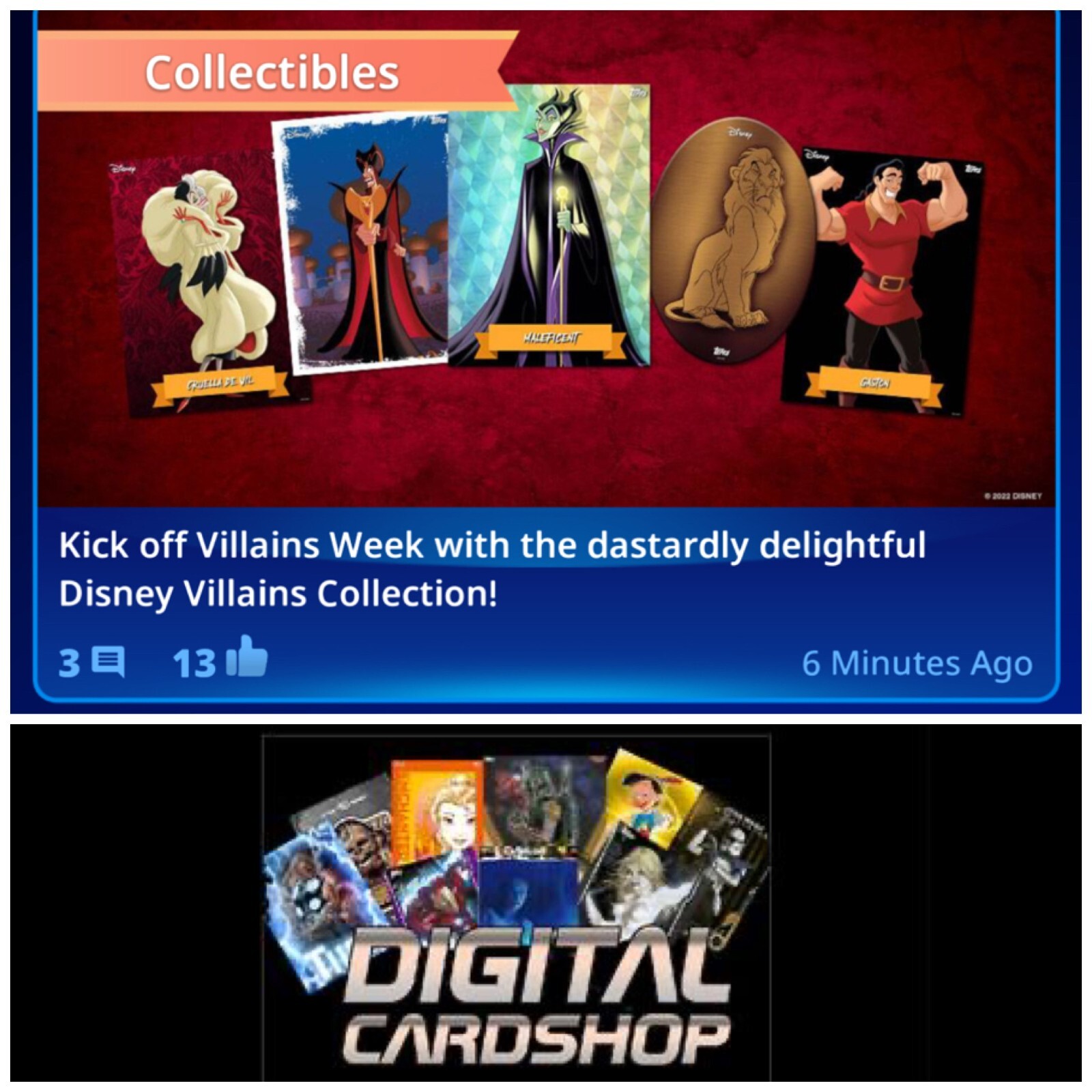 Topps Disney Collect Villains Collection 2022 Set of 82 - NO EPICS - SR ...