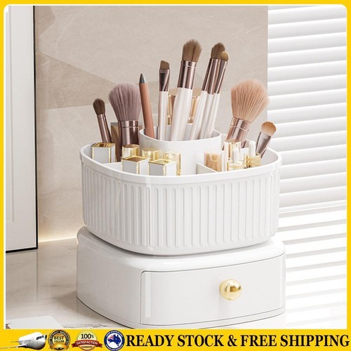 Square Makeup Organizer with Drawer 5 Slots Cosmetic Display Case ...