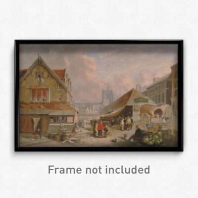 David Hodgson - The Old Fishmarket, Norwich Print 11x17 Art Poster | eBay