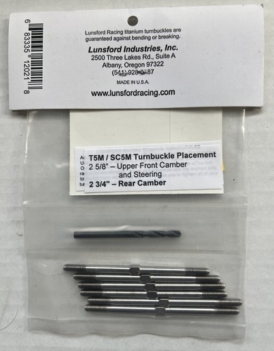 Lunsford Racing Super Duty 3.5mm Titanium Turnbuckle Kit #LNS12021 ...