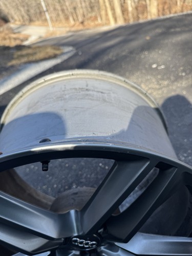 Audi 19x11 R8 SILVER REAR Wheel OEM Rim Factory Stock 2015 **CRACKED ...